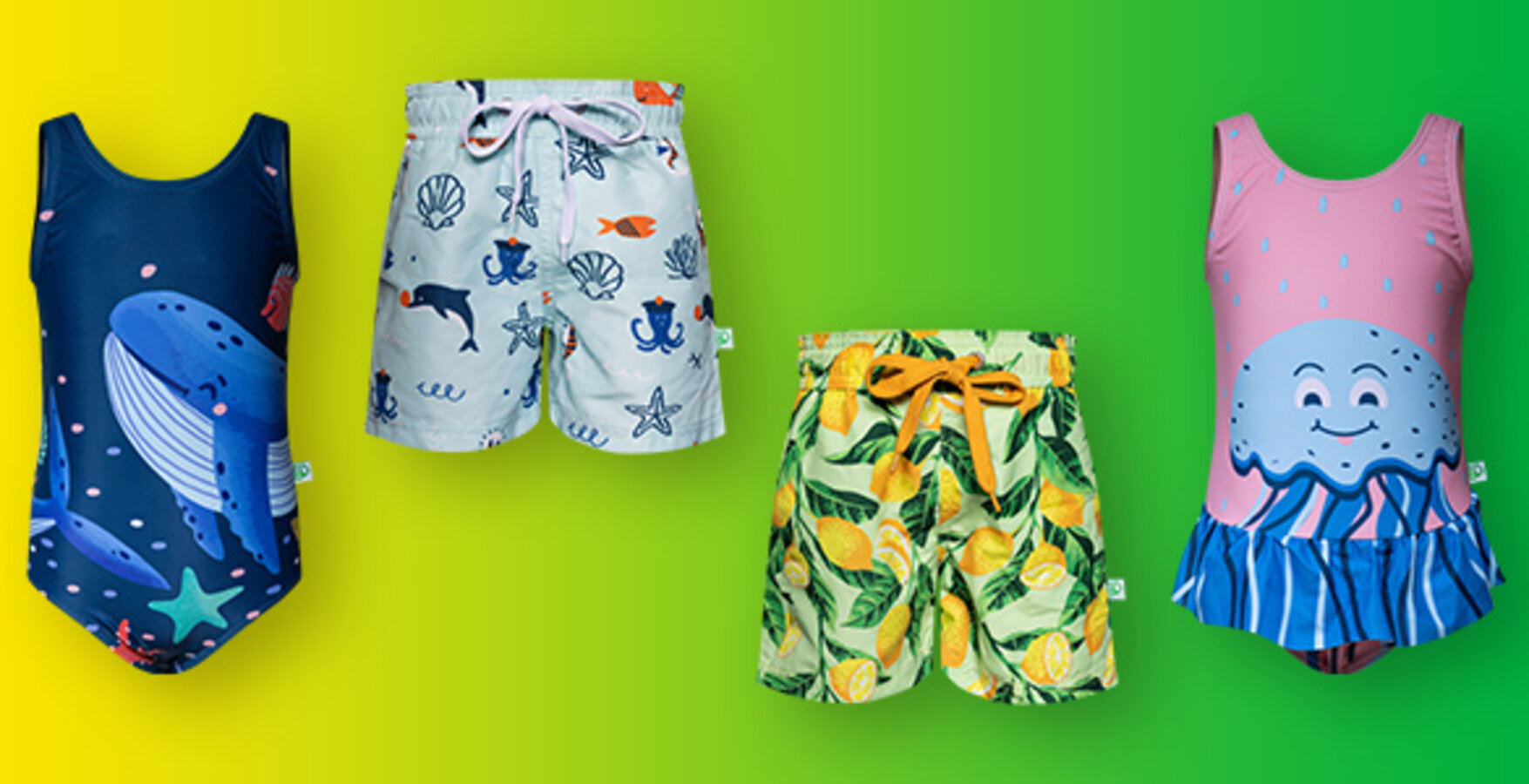 Maillots de bain rigolos pour enfants | Dedoles
