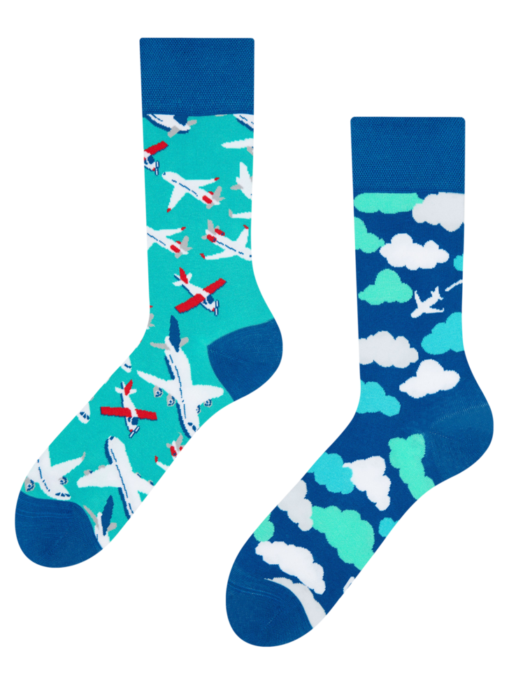 Regular Socks Airplanes & Clouds | Dedoles