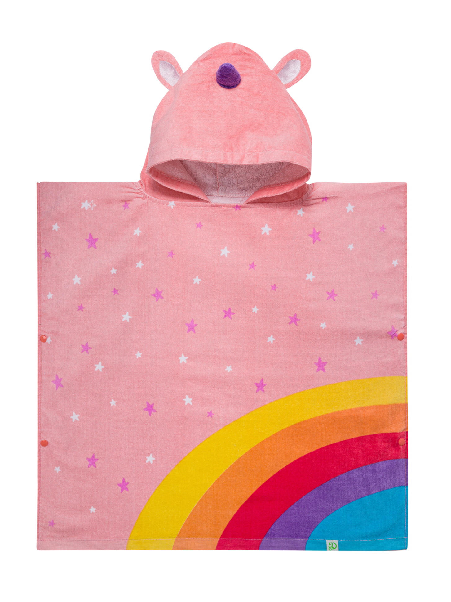 Prosop Poncho de Plajă Vesel pentru Copii Unicorn Colorat | Dedoles