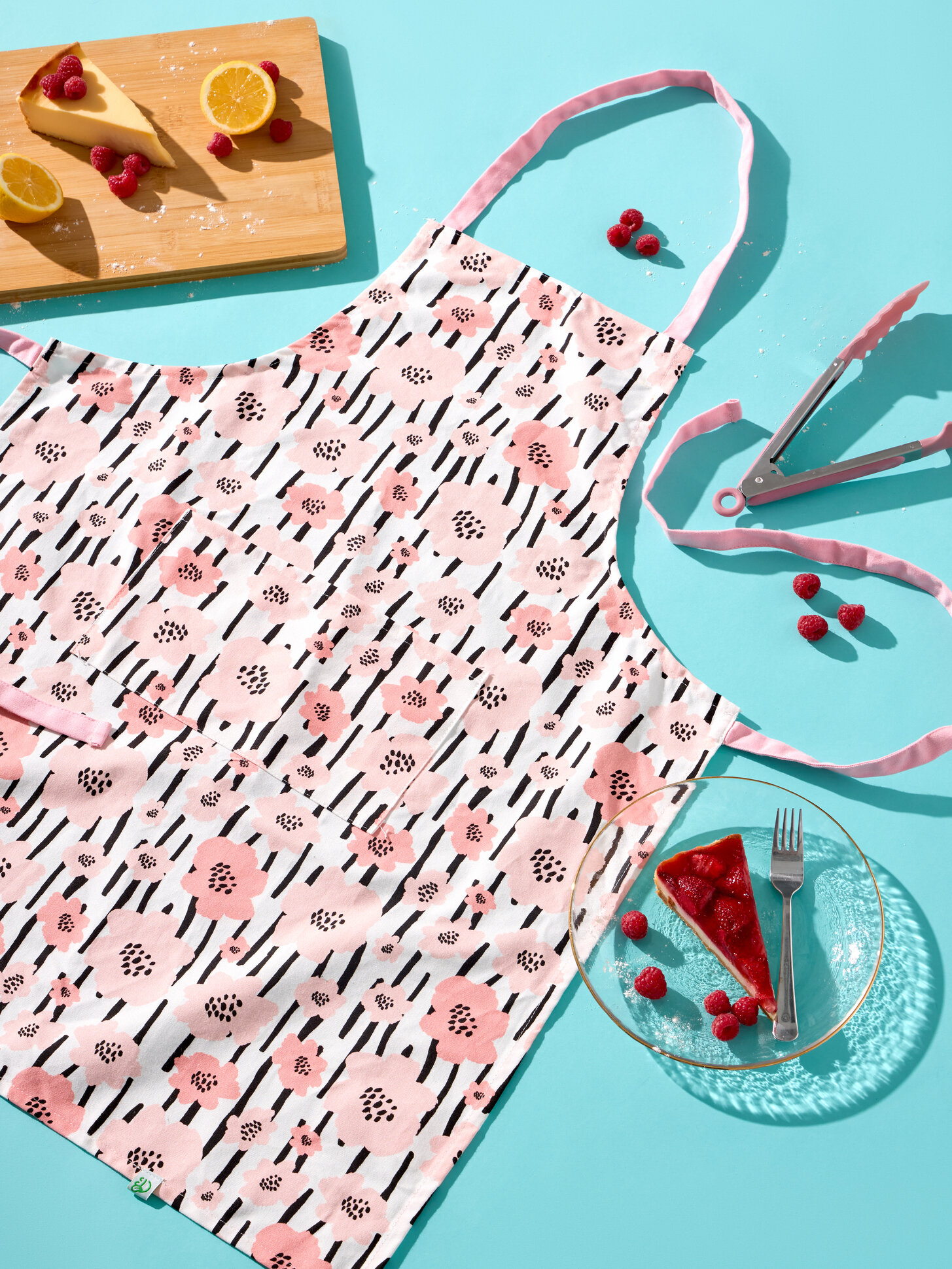 Kitchen Apron Pink Flowers | Dedoles