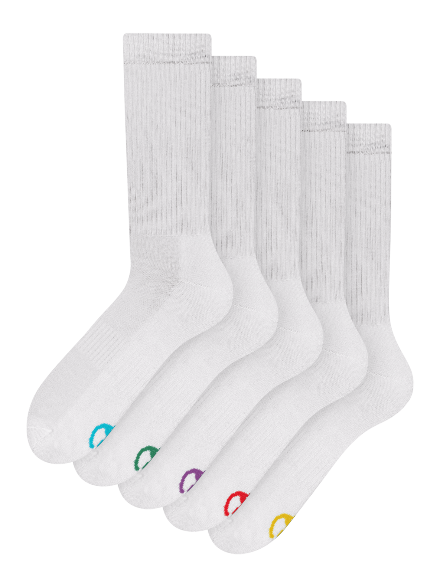 Pětibalení sportovních ponožek Bílý Klasik | Dedoles