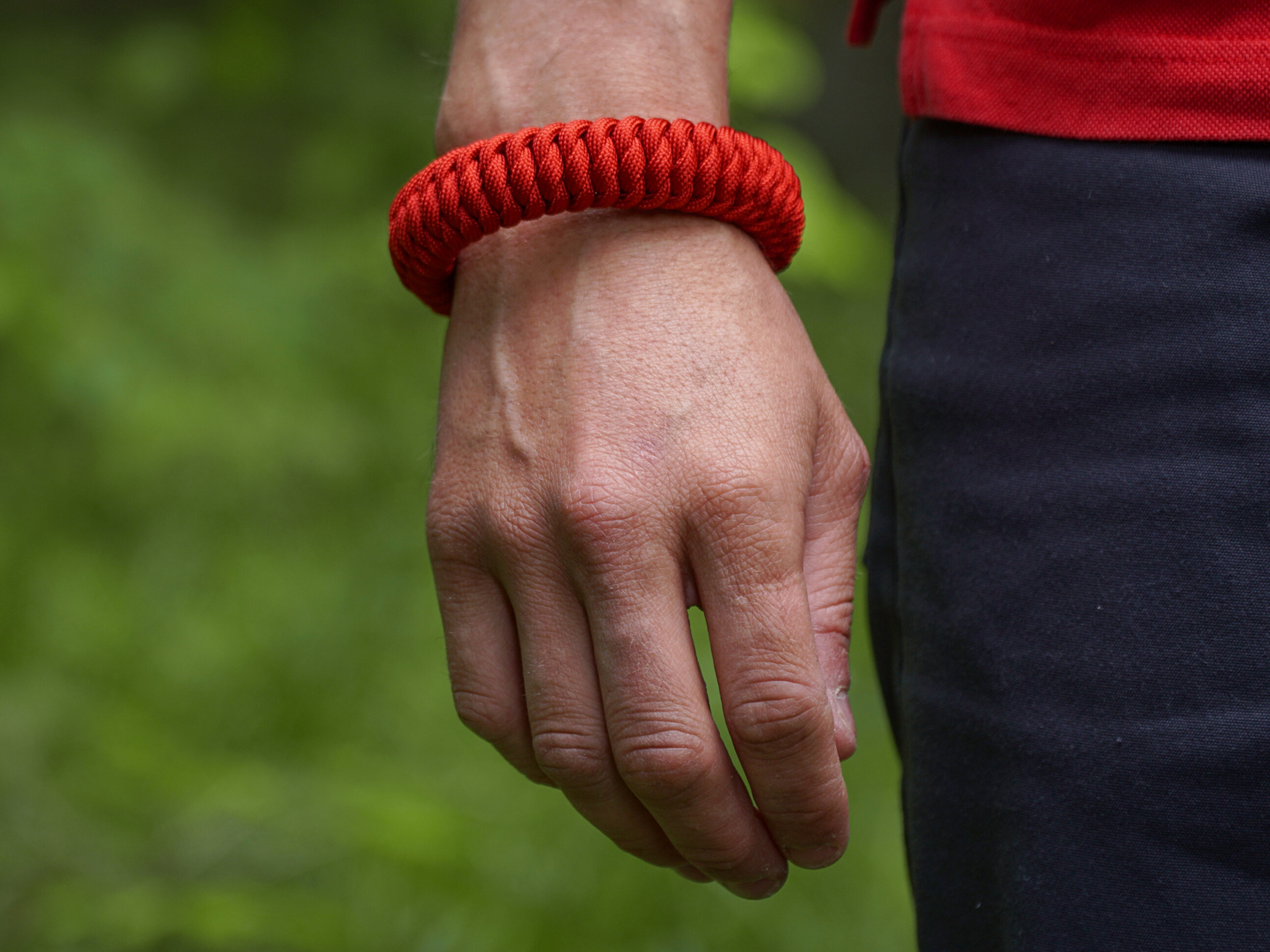 Rode Paracord-armband String | Dedoles