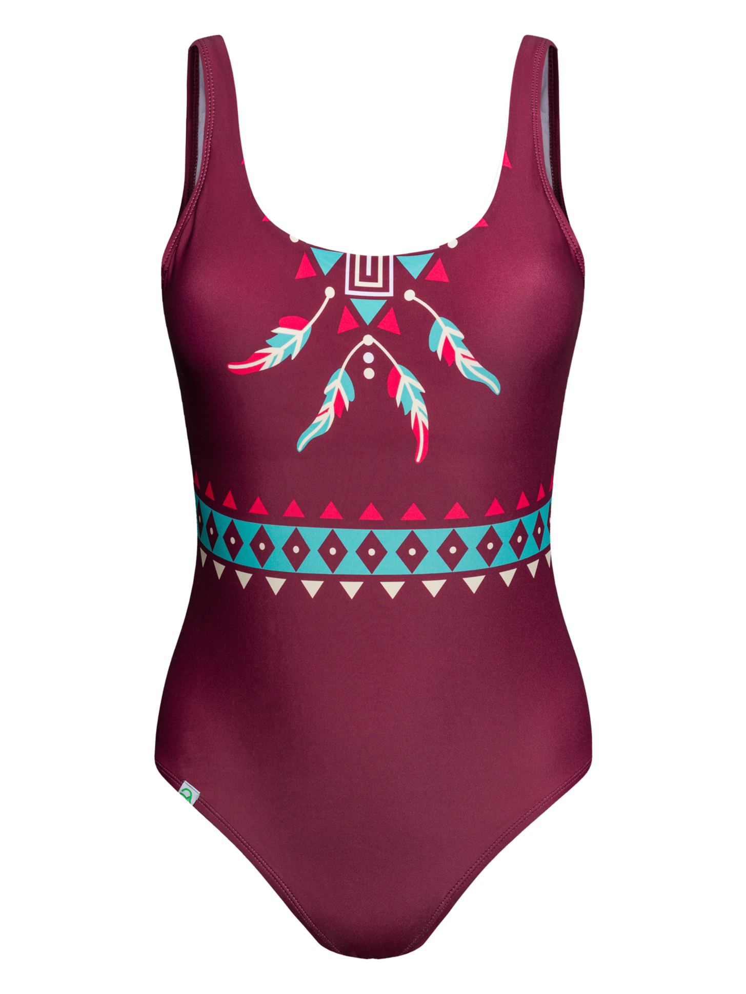 Veseli jednodijelni kupaći kostim Astečki ukras | Dedoles