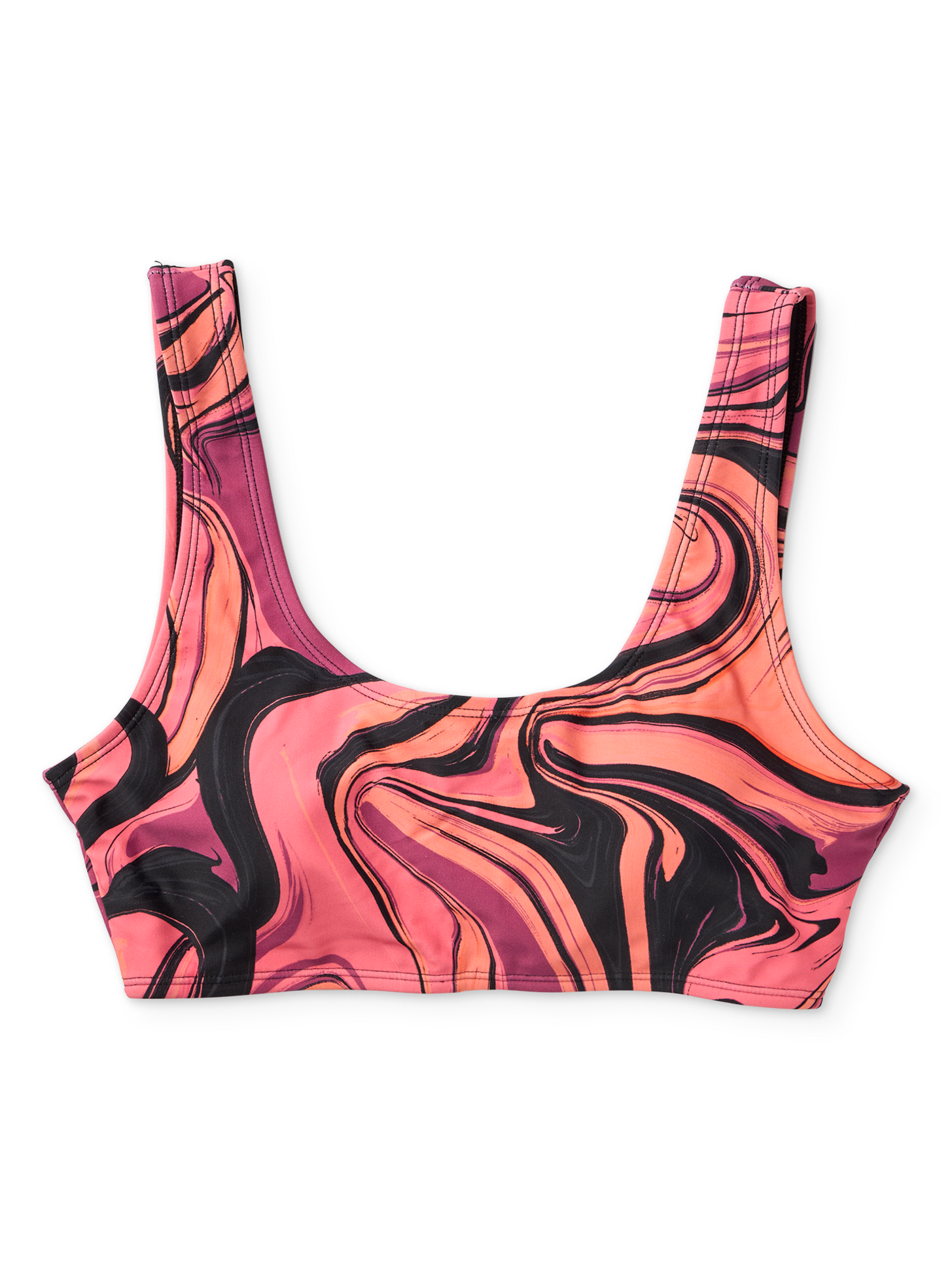 Sporty Bikini Top Liquid Colours | Dedoles