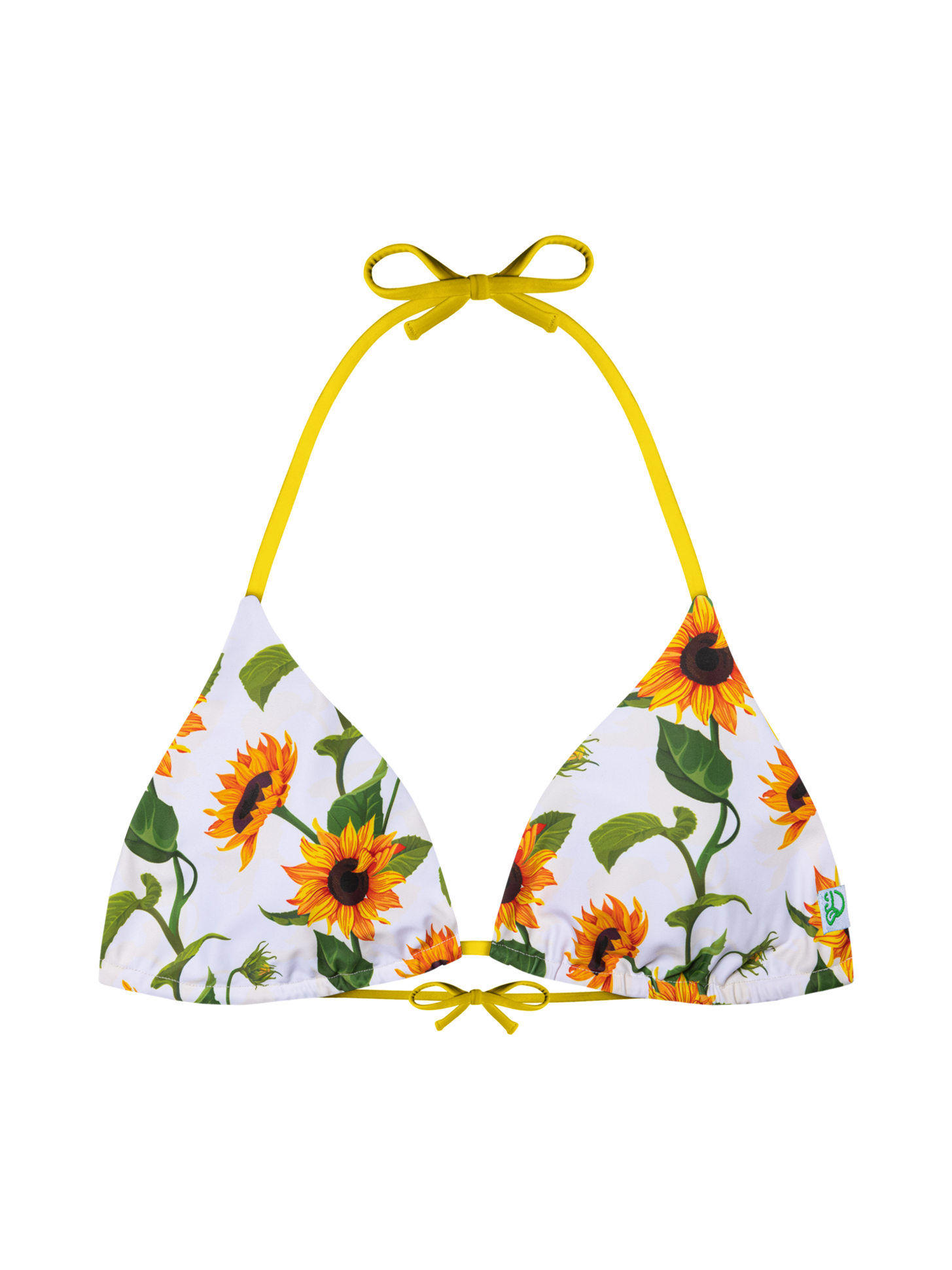 Triangle Bikini Top Sunny Sunflower Dedoles