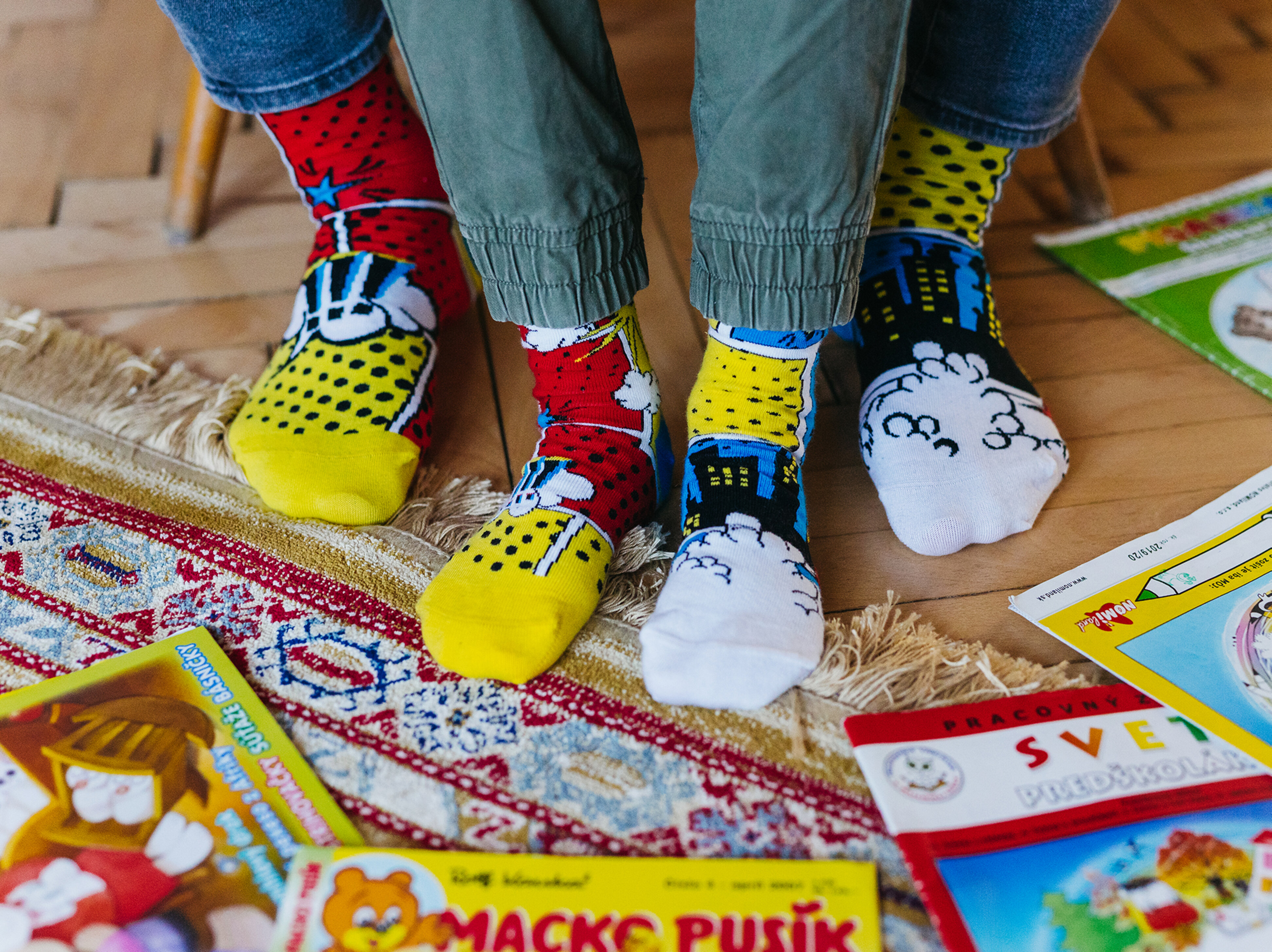 Kids' Socks Colourful Comics | Dedoles