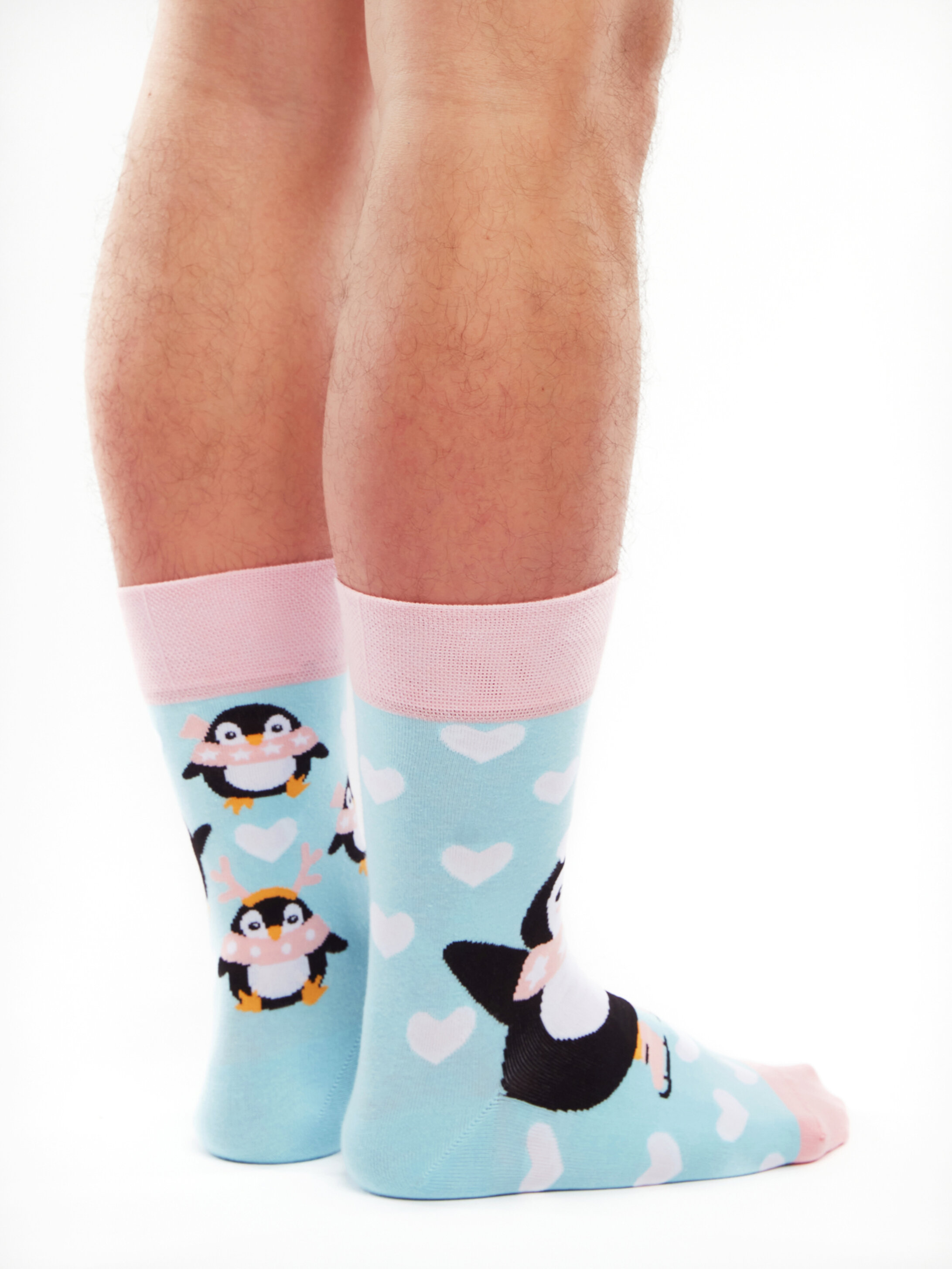 Chaussettes rigolotes Manchot patinant | Dedoles