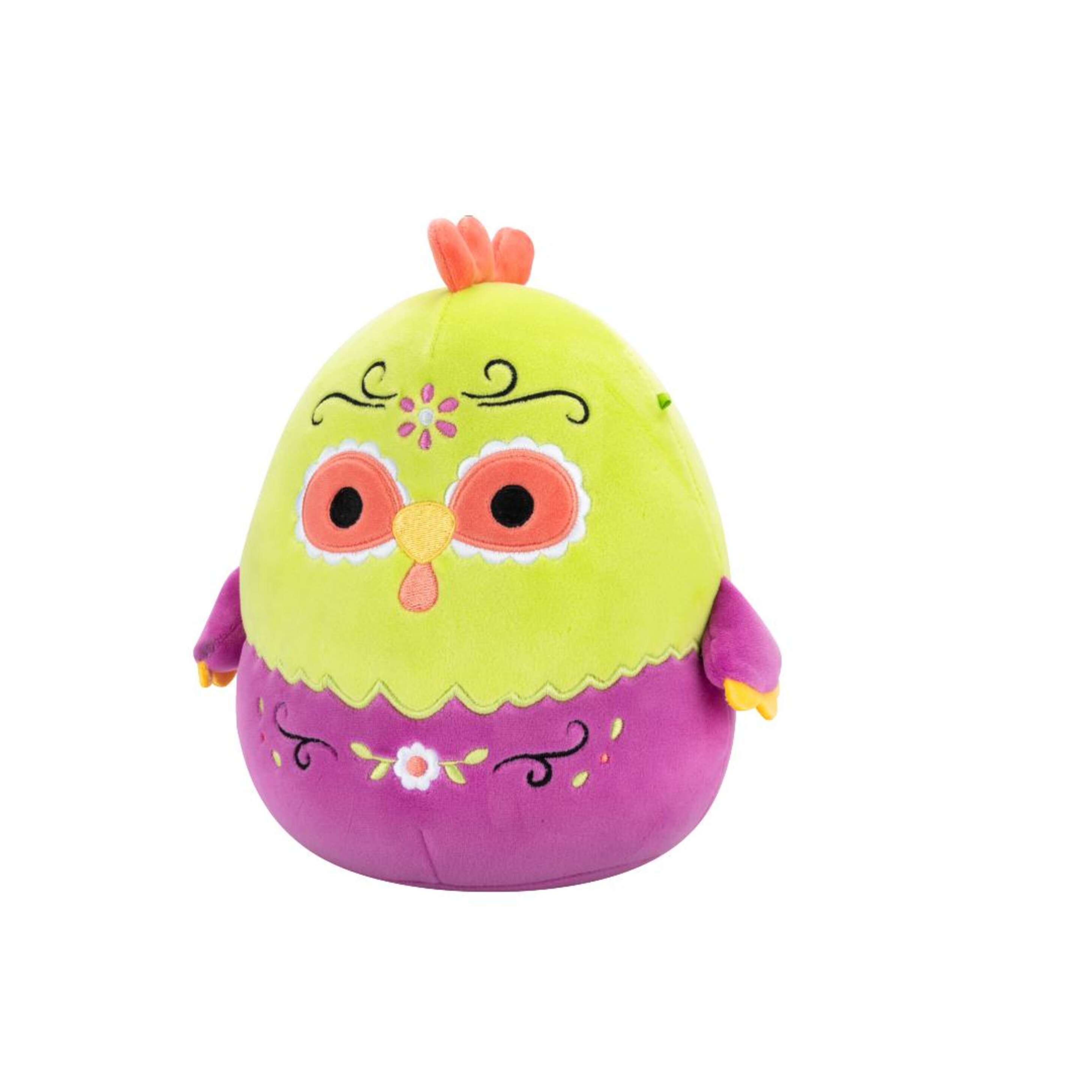 Peluche Squishmallows de 20 cm Amparo le coq vert et violet Day of the ...