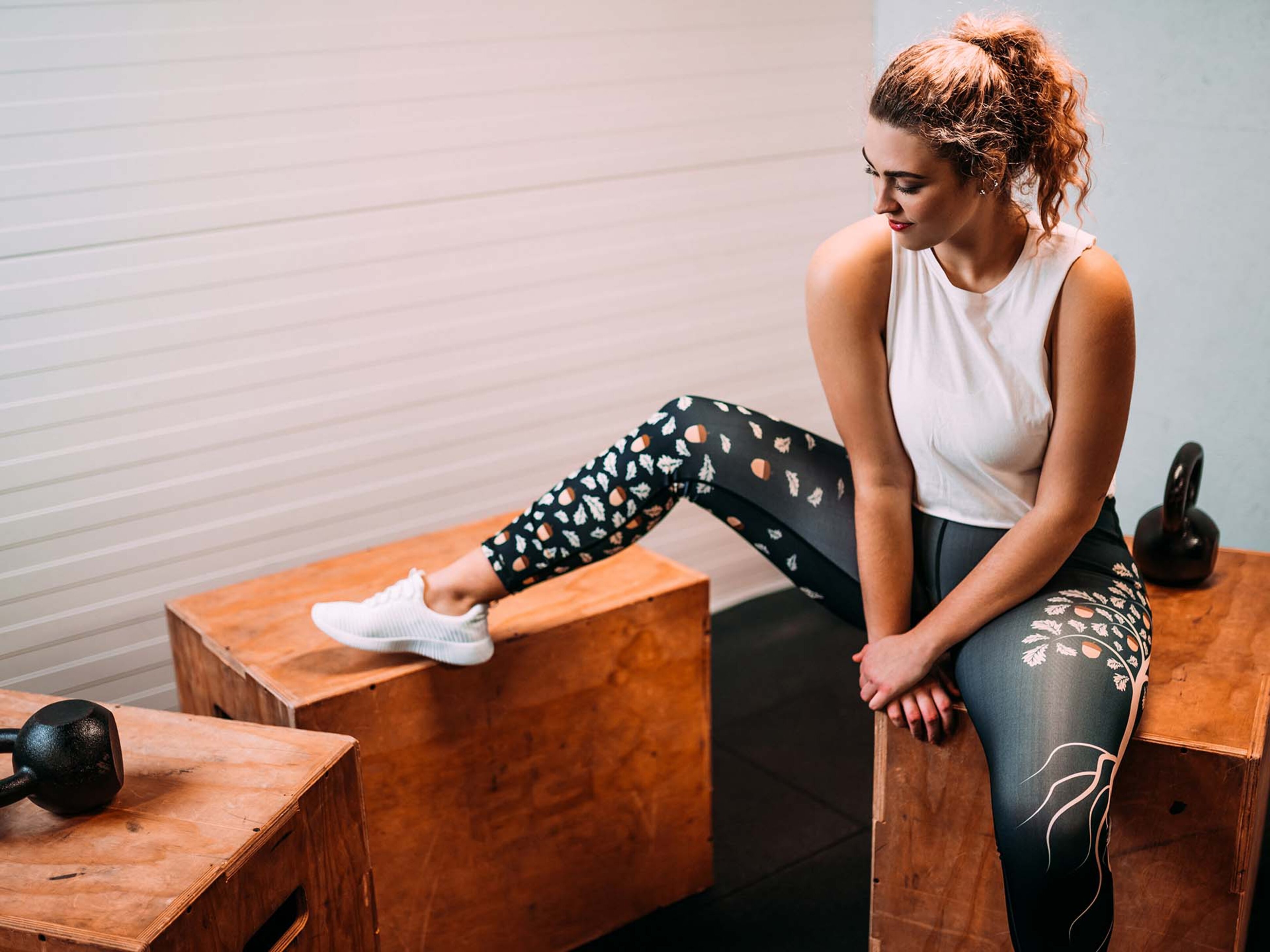 Gym Leggings Oak Tree | Dedoles
