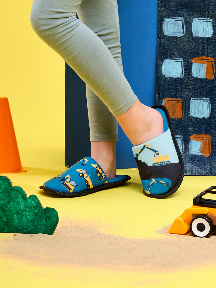 Veselé dětské papuče Bagr | Dedoles