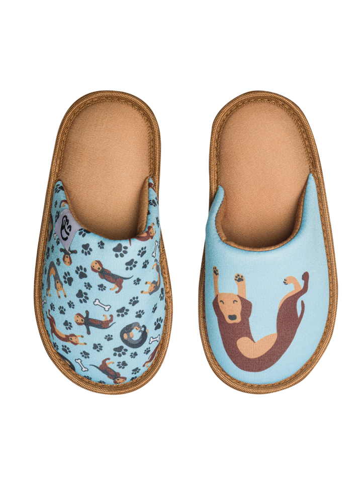 Veselé dětské papuče Jezevčík | Dedoles