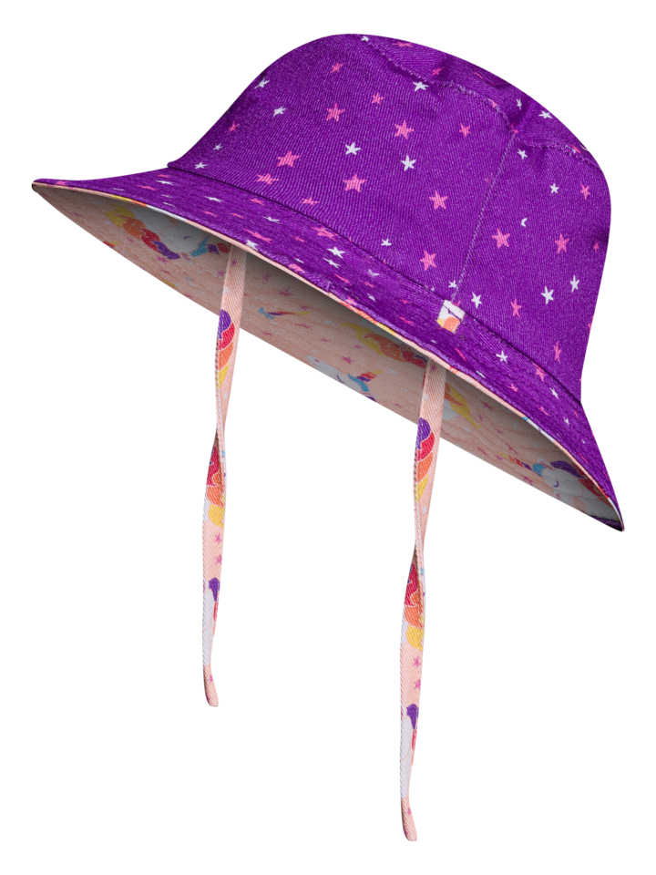 Chapeau bob rigolo pour enfants Licorne colorée | Dedoles