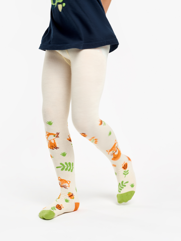 Collants rigolos pour enfants Renard et Papillons | Dedoles
