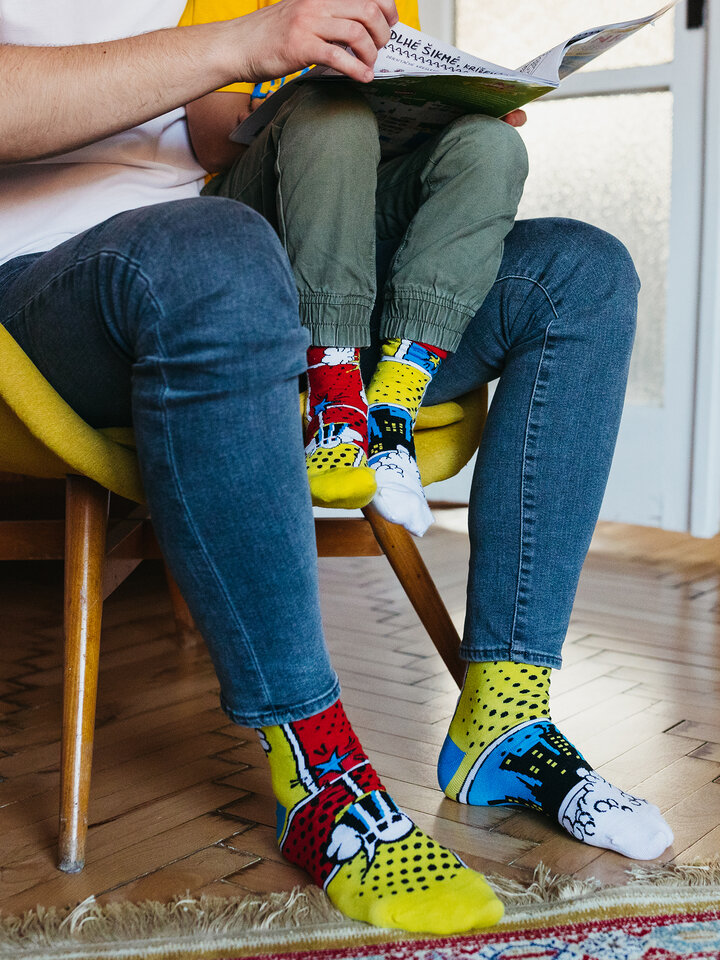 Kids' Socks Colourful Comics | Dedoles