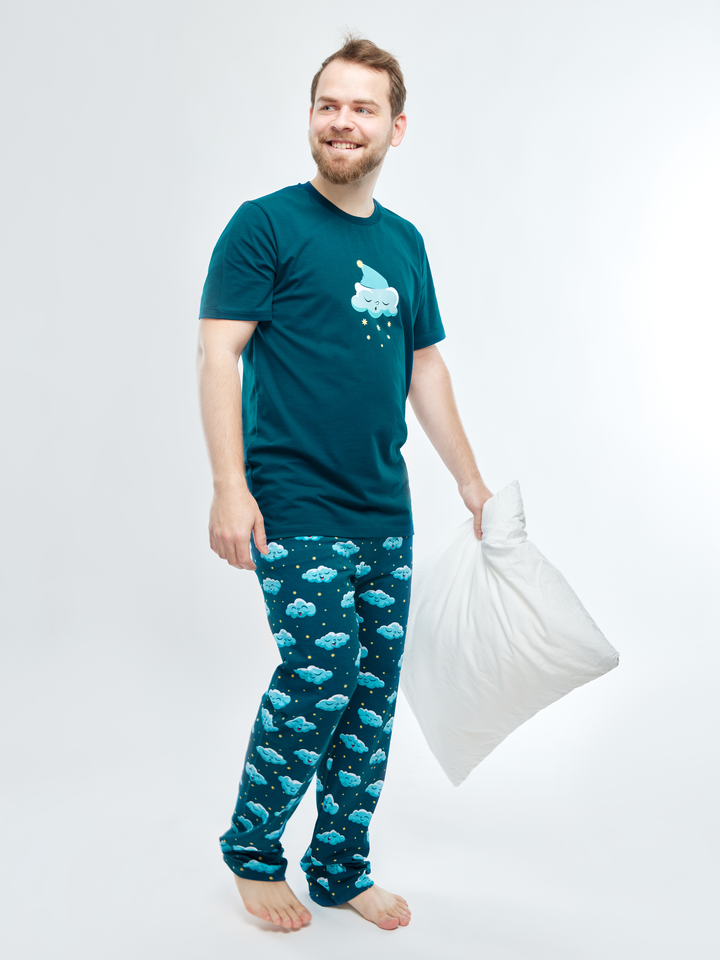 Pyjama rigolo pour hommes Nuages endormis | Dedoles