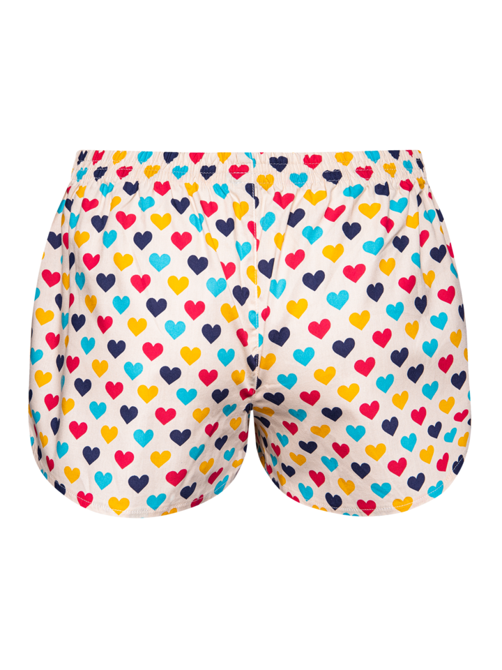 Womens Boxer Shorts Colourful Hearts Dedoles