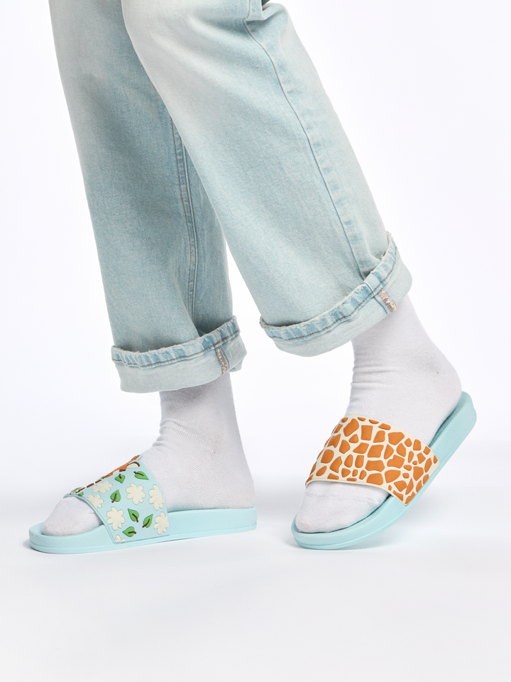 Veselé pantofle Roztomilá žirafa | Dedoles