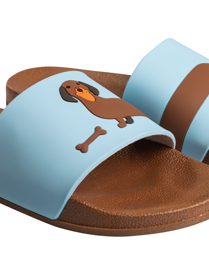 Sandales rigolotes Teckel à poil long | Dedoles