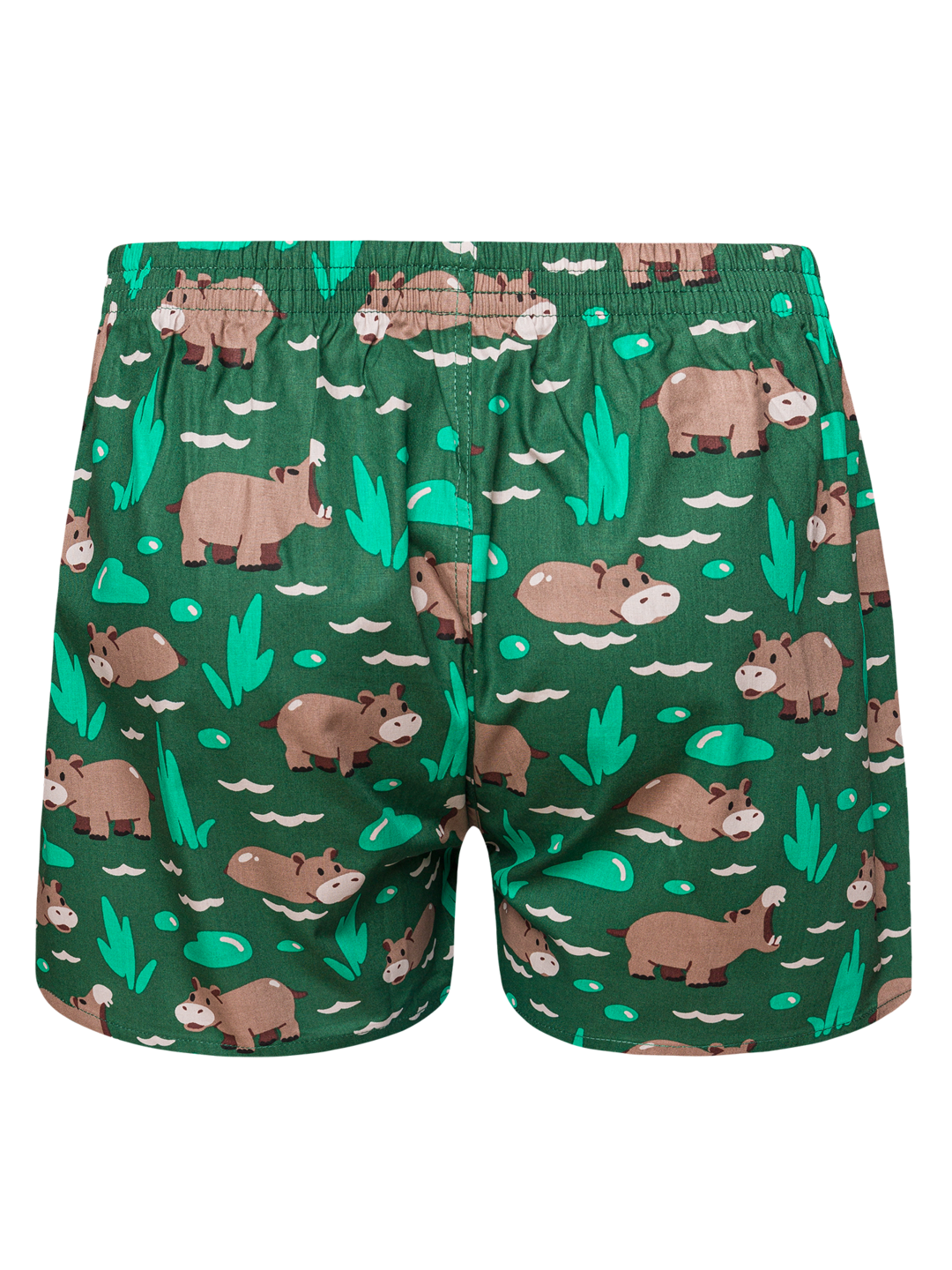 Caleçon pour hommes Hippopotame nageant | Dedoles