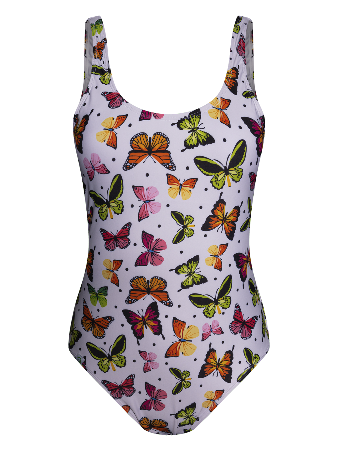 Vrolijk badpak voor dames Kleurrijke vlinders | Dedoles