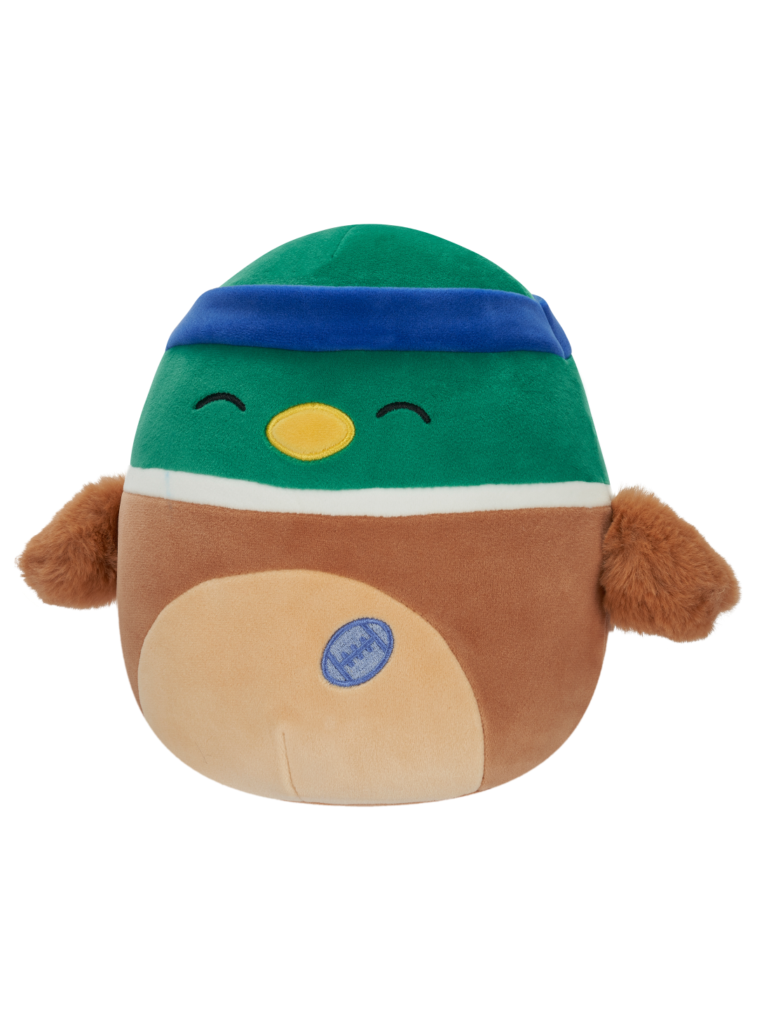 Squishmallows Avery de Wilde Eend met zweetband en Rugbybal, 20 cm ...