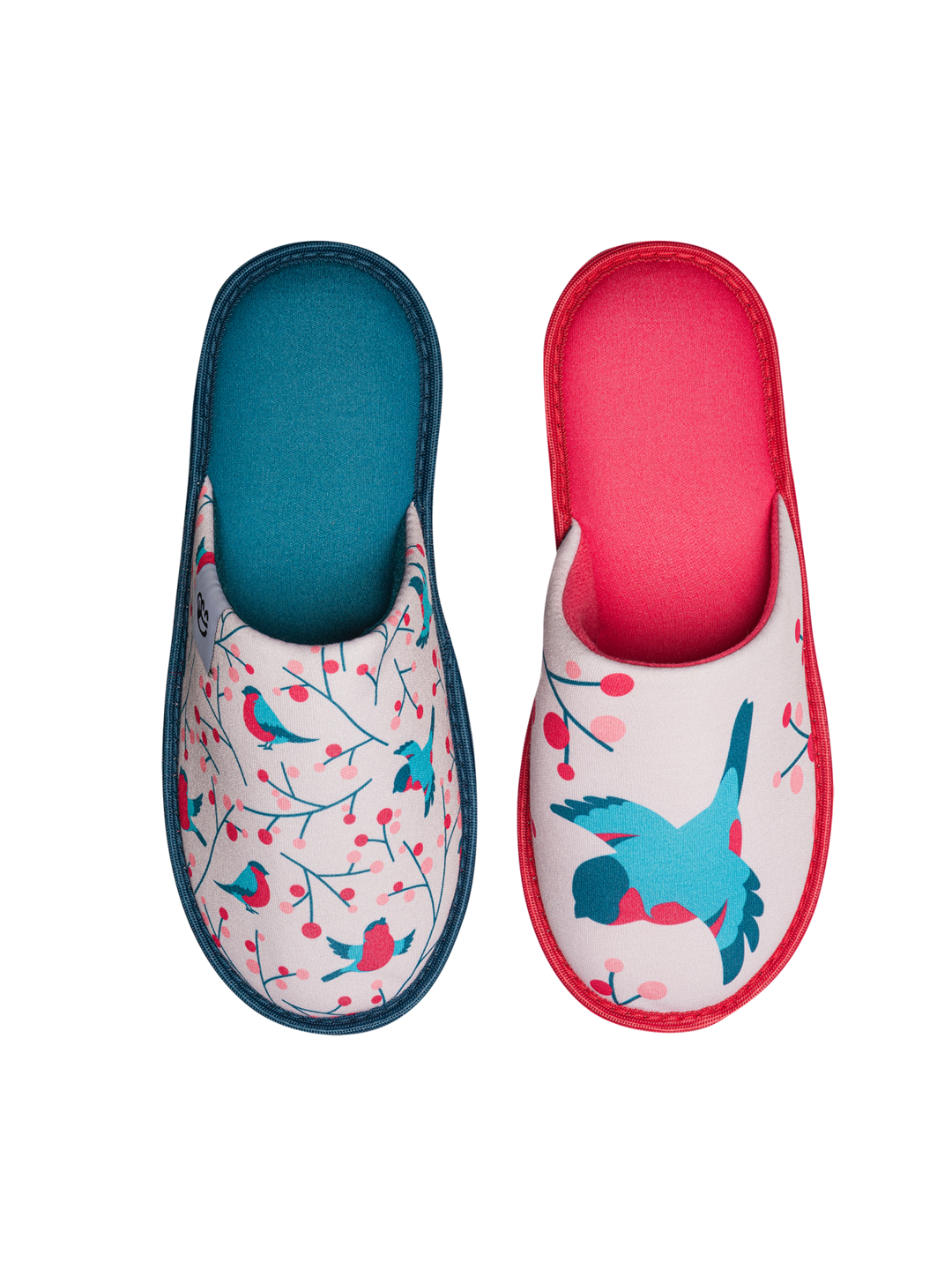 Veselé papuče Ptáčci v jeřabině | Dedoles