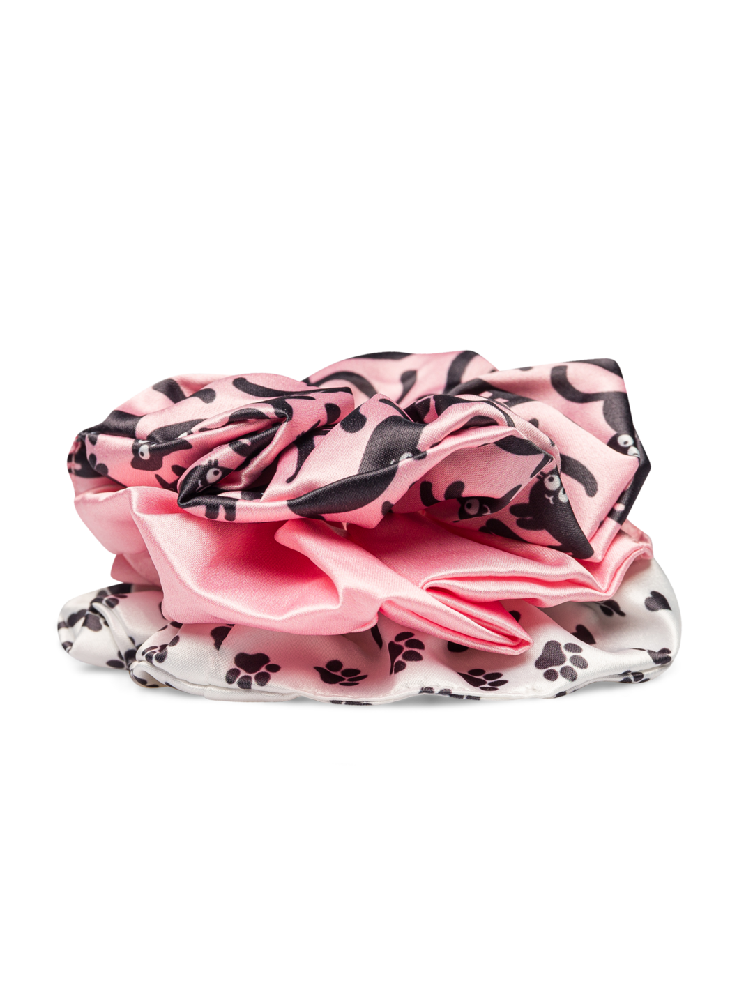 Elásticos De Cabelo Alegres Pack De 3 Gatos Rosa Dedoles