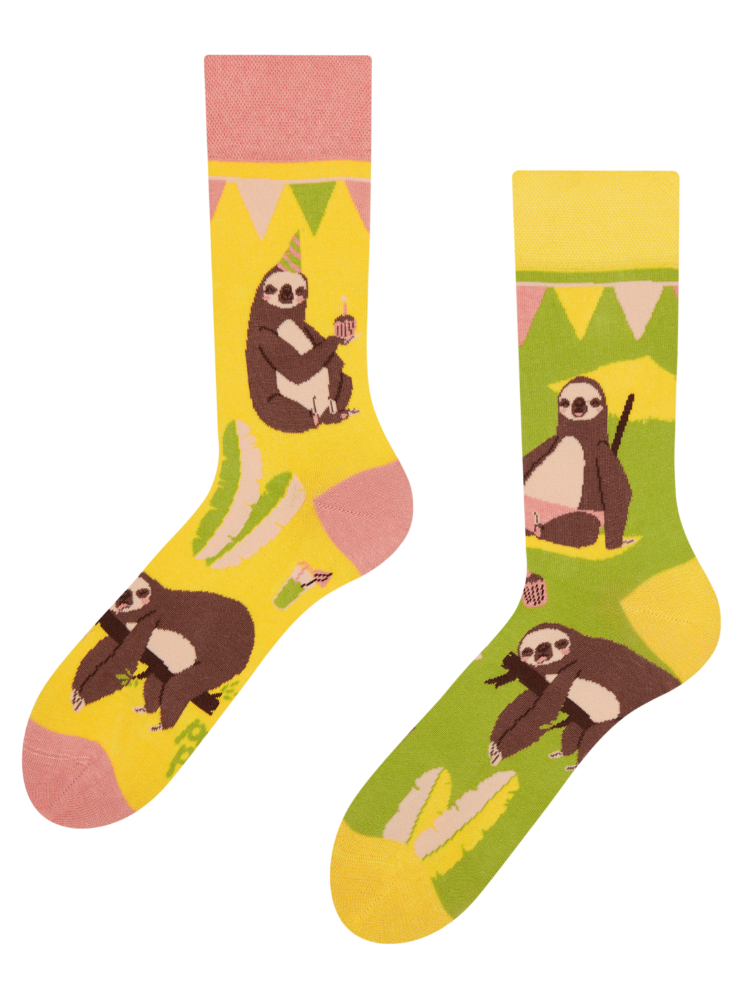 Весели чорапи Парти ленивец | Dedoles