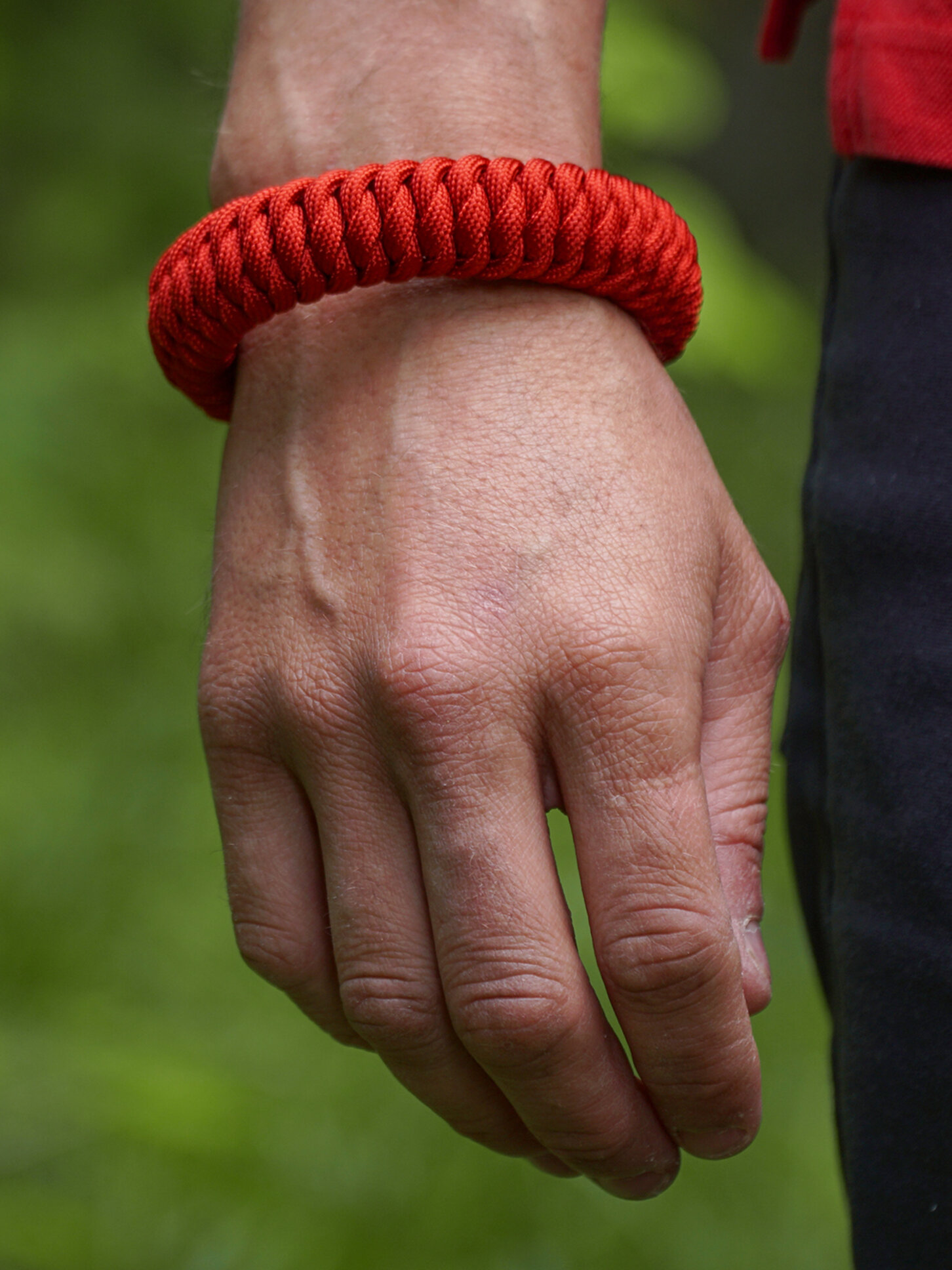 Rode Paracord-armband String | Dedoles