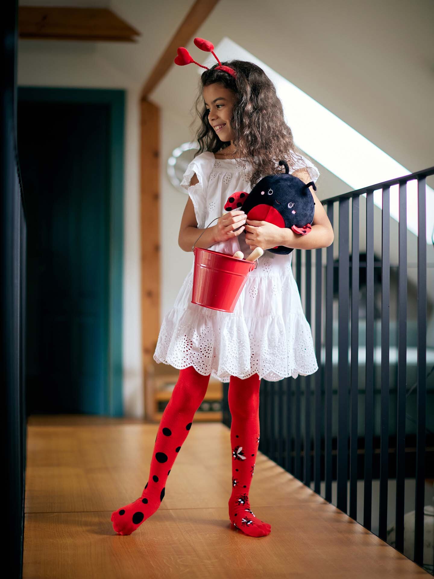 Kids' Tights Red Ladybug | Dedoles