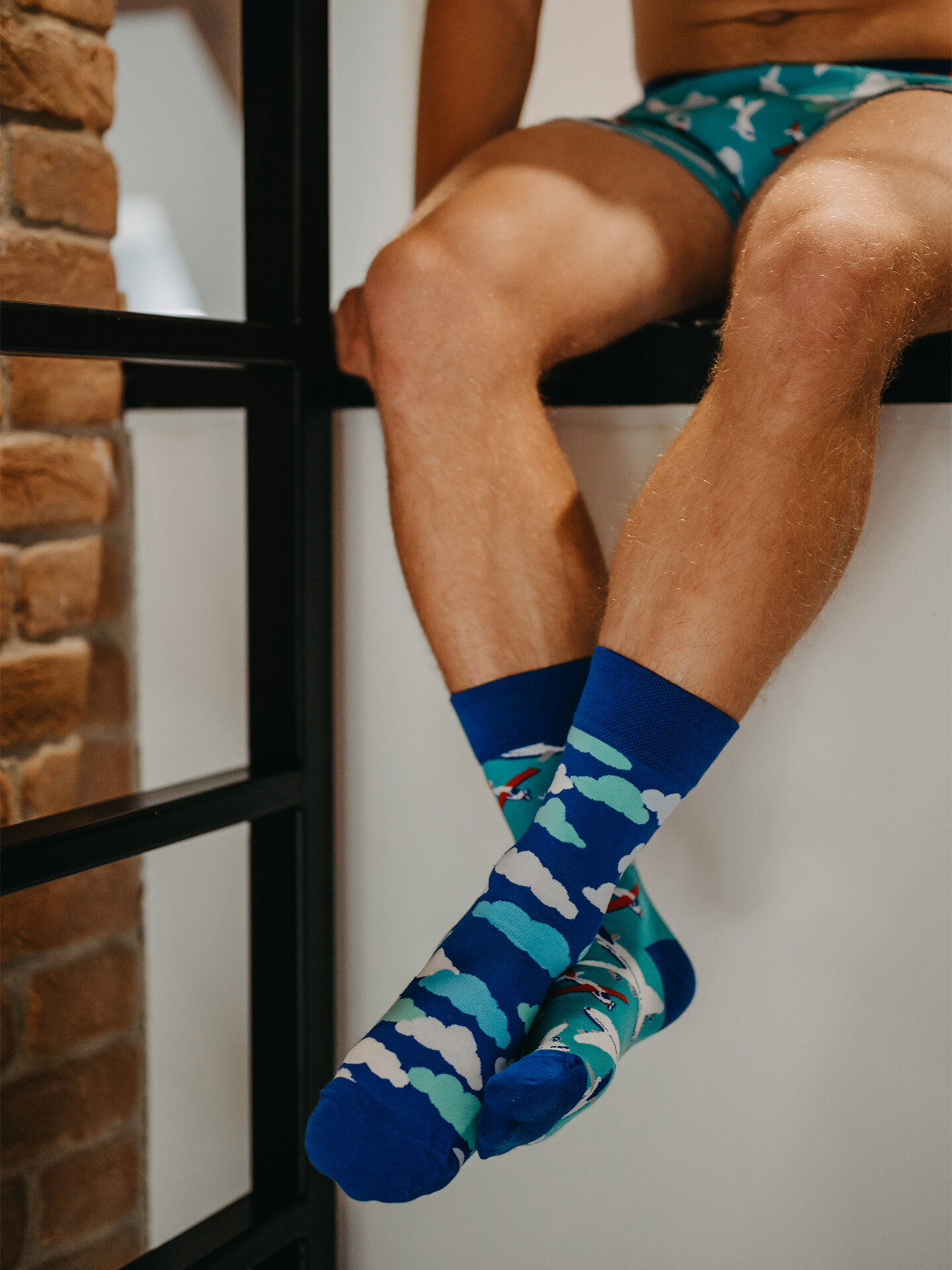 Regular Socks Airplanes & Clouds | Dedoles