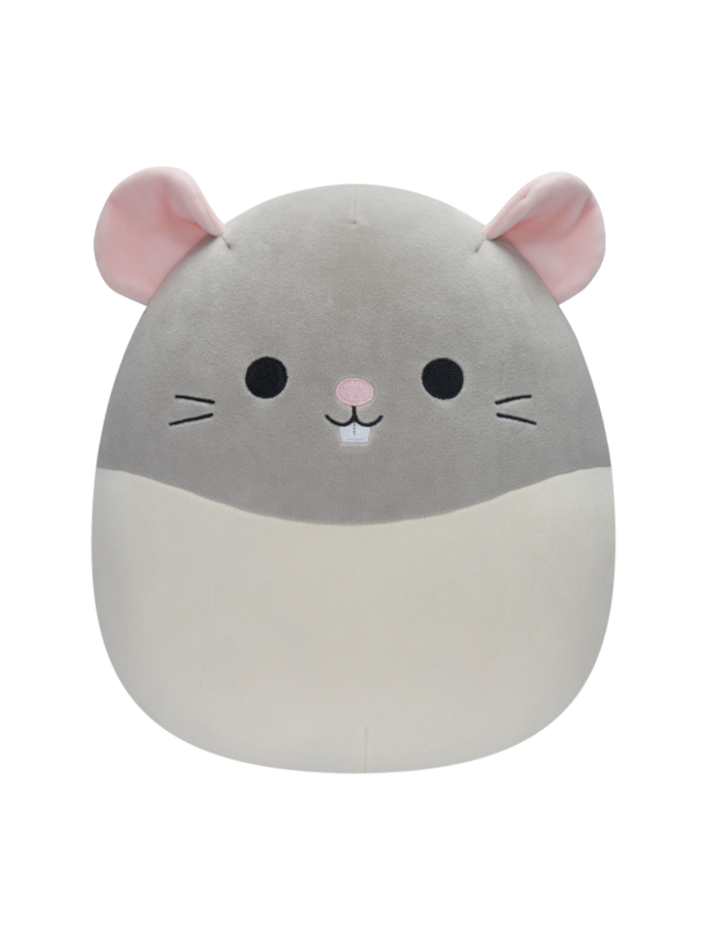Peluche Squishmallows de 30 cm Rusty le Rat gris et blanc | Dedoles