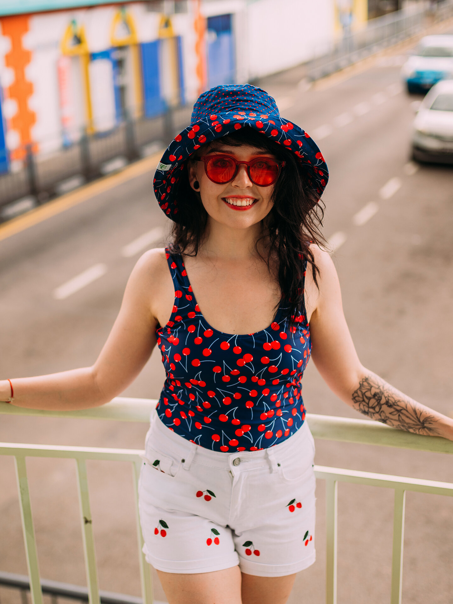 Chapeau bob rigolo pour femmes Cerises | Dedoles