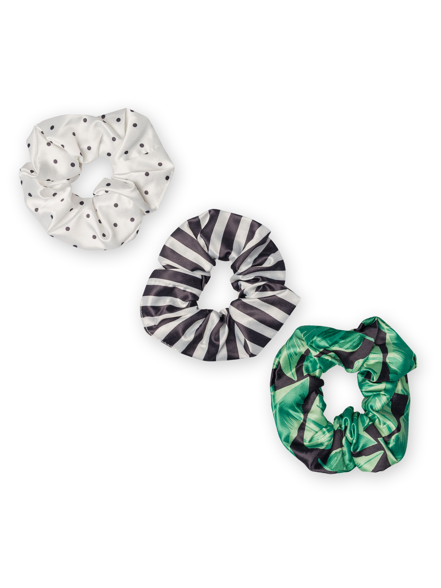 Elásticos De Cabelo Alegres Pack De 3 Folhas De Bananeira Dedoles