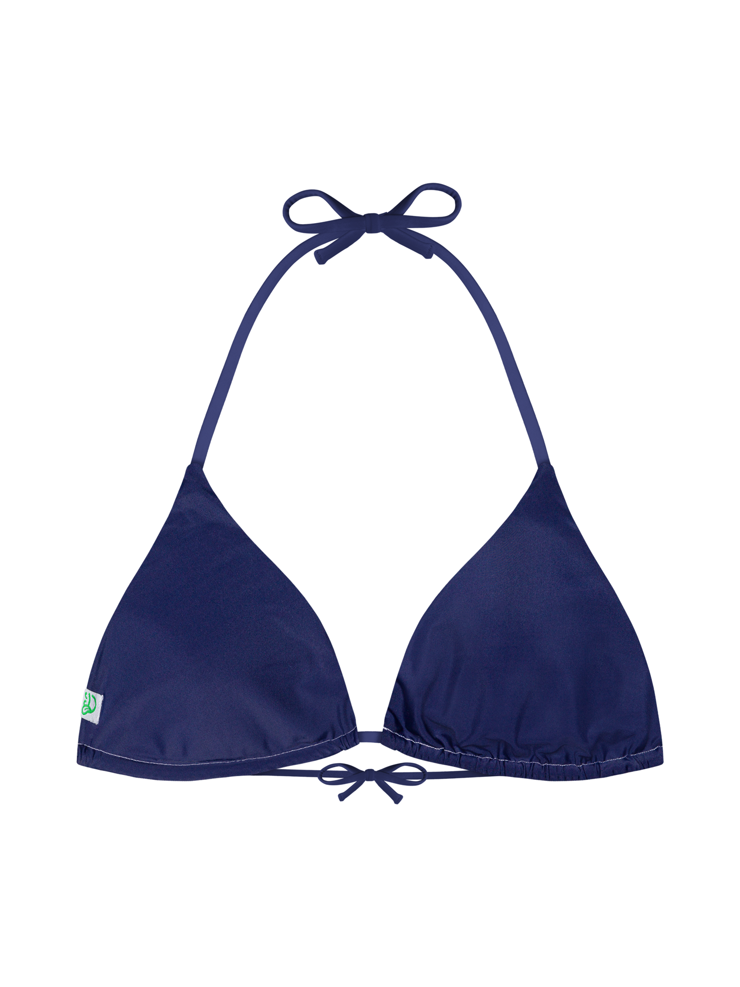 Haut De Bikini Triangulaire Rigolo Rayures Bleu Marine Dedoles