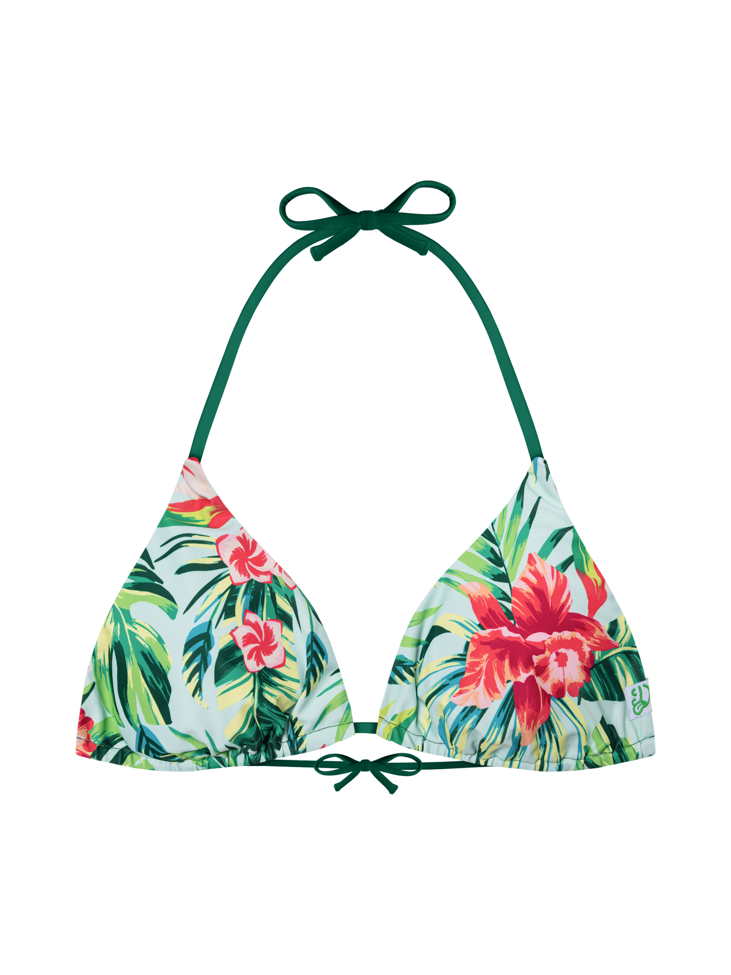 Triangle Bikini Top Tropical Flowers | Dedoles