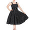 Rochie neagră cu buline retro pin up | Dedoles