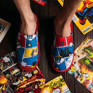 Lustige Hausschuhe Bunte Comics | Dedoles