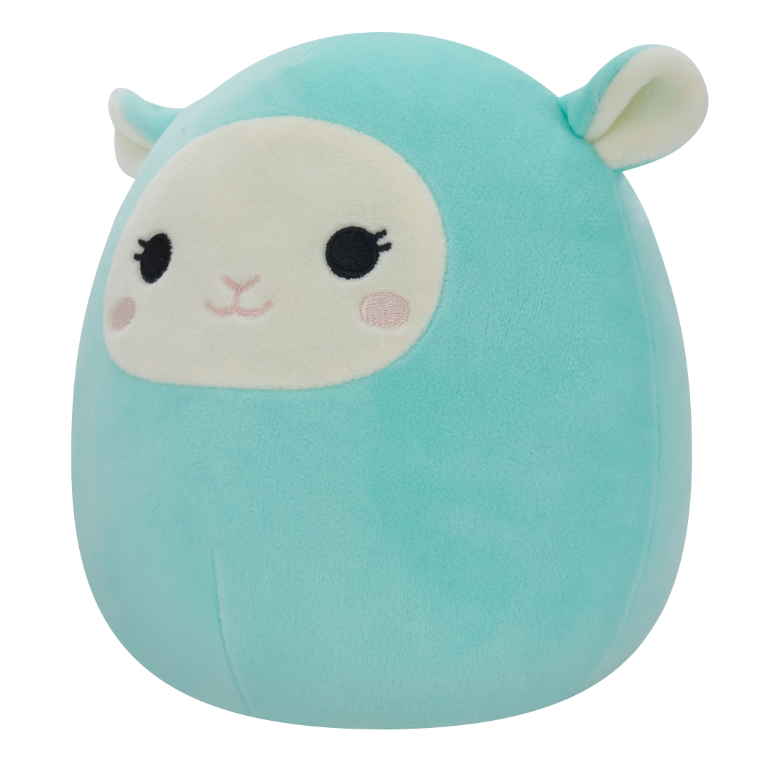 Peluche Squishmallows de 20 cm Jacob l'agneau bleu aquatique | Dedoles