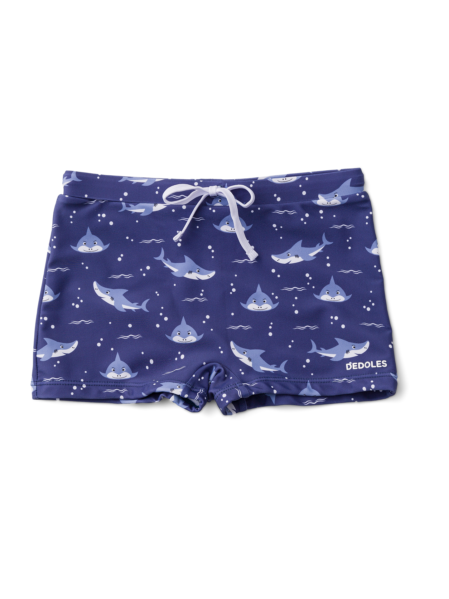 Kids Elastic Swim Shorts Grey Shark Dedoles