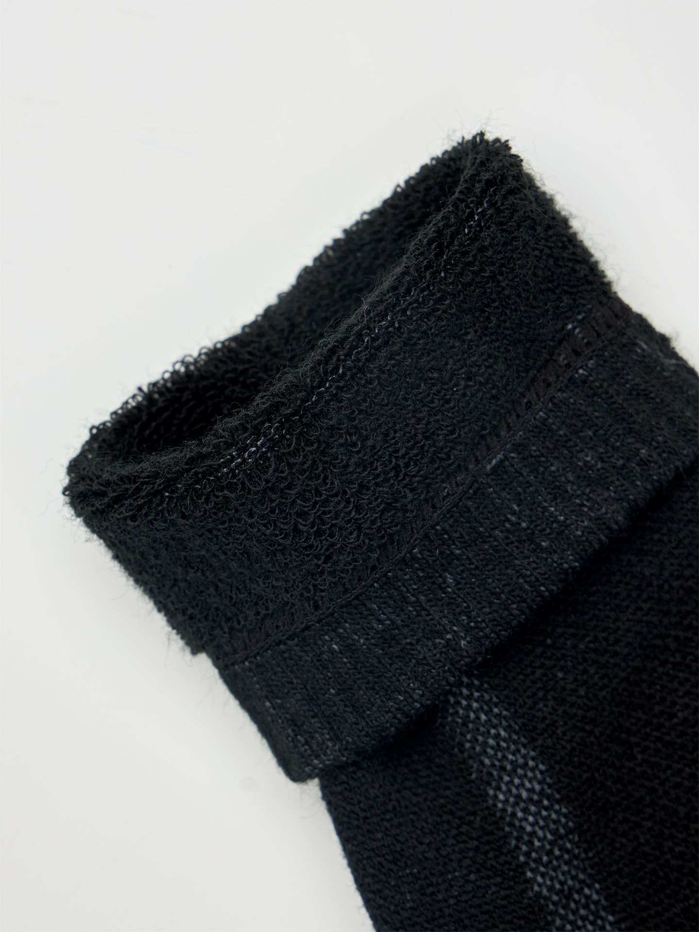 Černé merino ponožky s froté úpletem | Dedoles