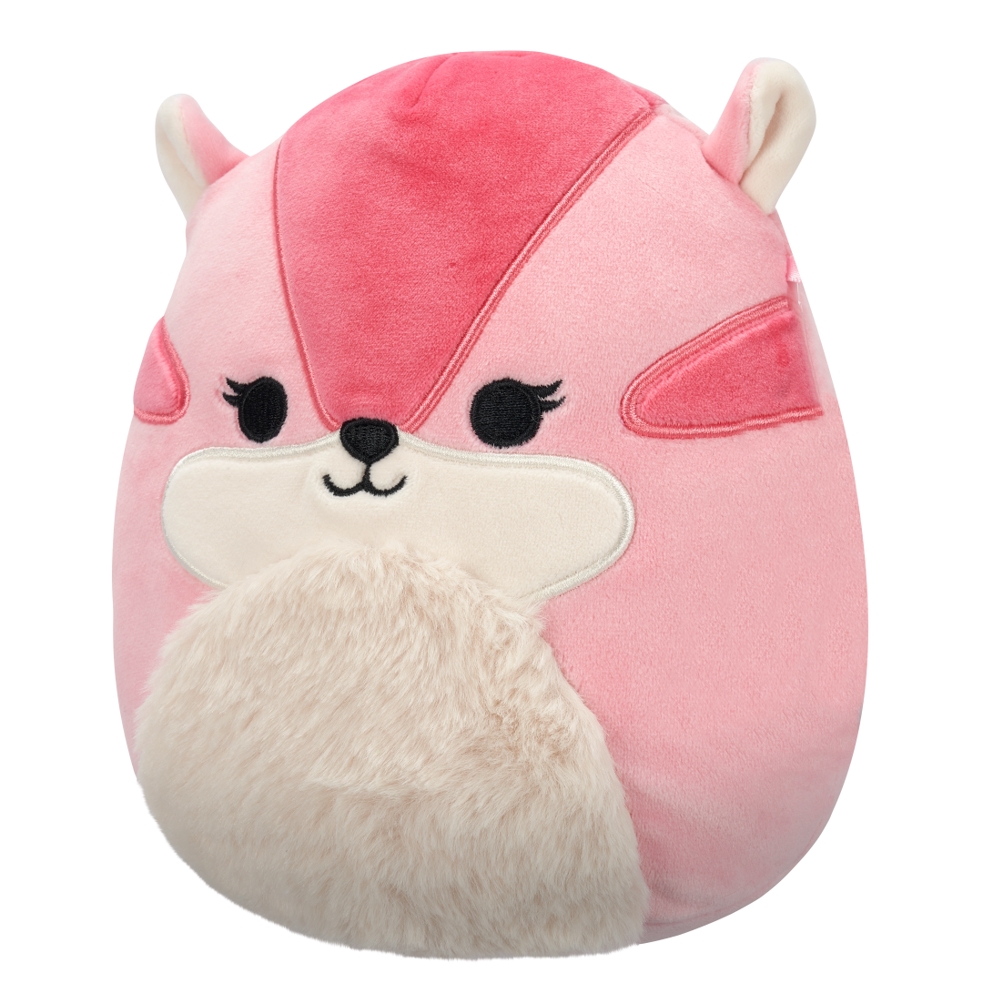 Squishmallows Dianalee the Pink Chipmunk with Fuzzy Belly, 20 cm | Dedoles