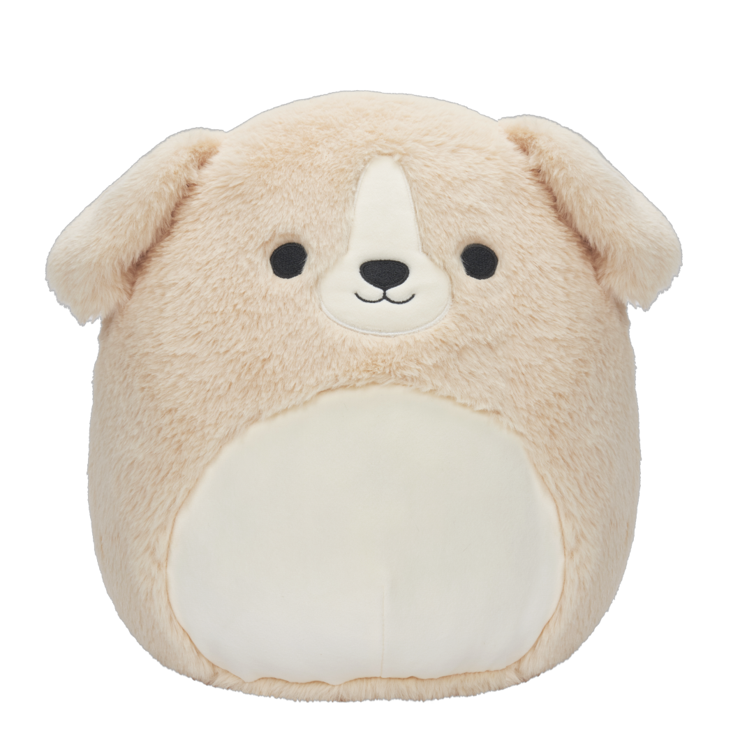Squishmallows Fuzzamallows Stevon the Tan Dog, 30 cm | Dedoles