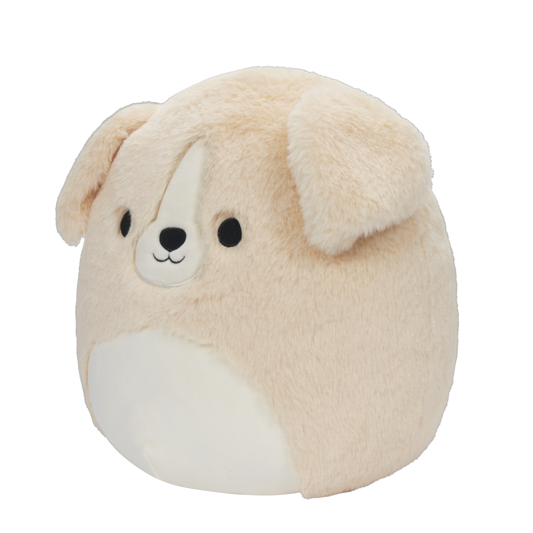 Squishmallows Fuzzamallows Stevon the Tan Dog, 30 cm | Dedoles
